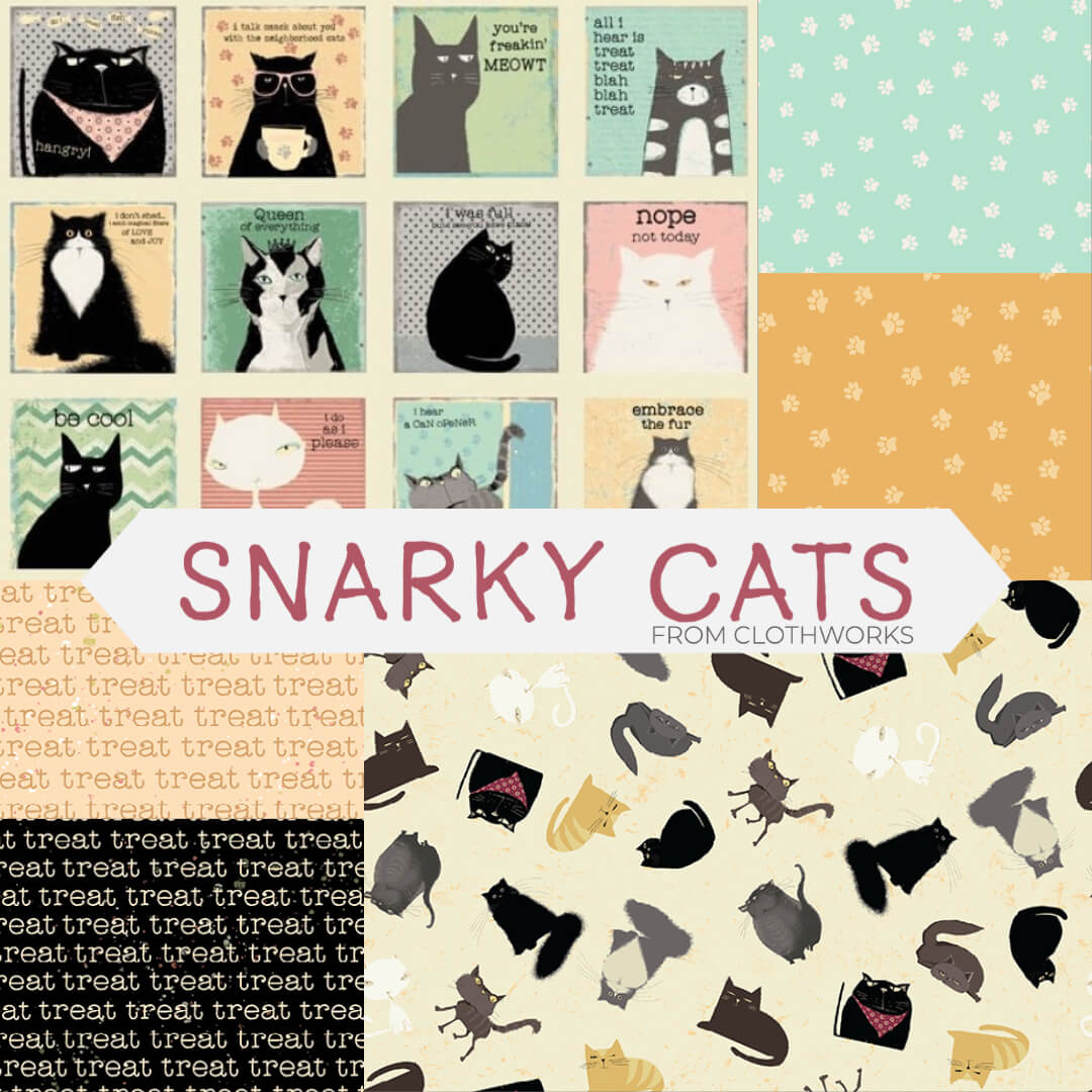 Snarky Cats – Trapunto
